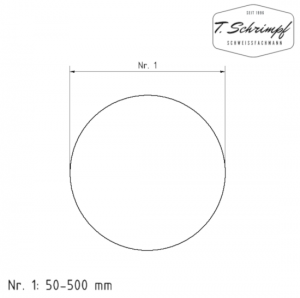 Steckscheibe für Druckproben | Schweissarbeiten Schrimpf